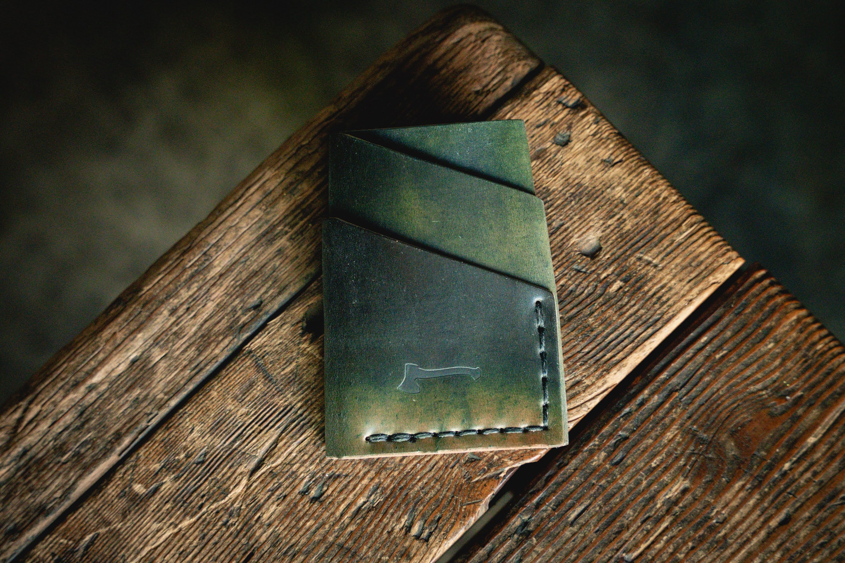 Port Wallet Horween Shell Cordovan Minimal Handmade Leather Card