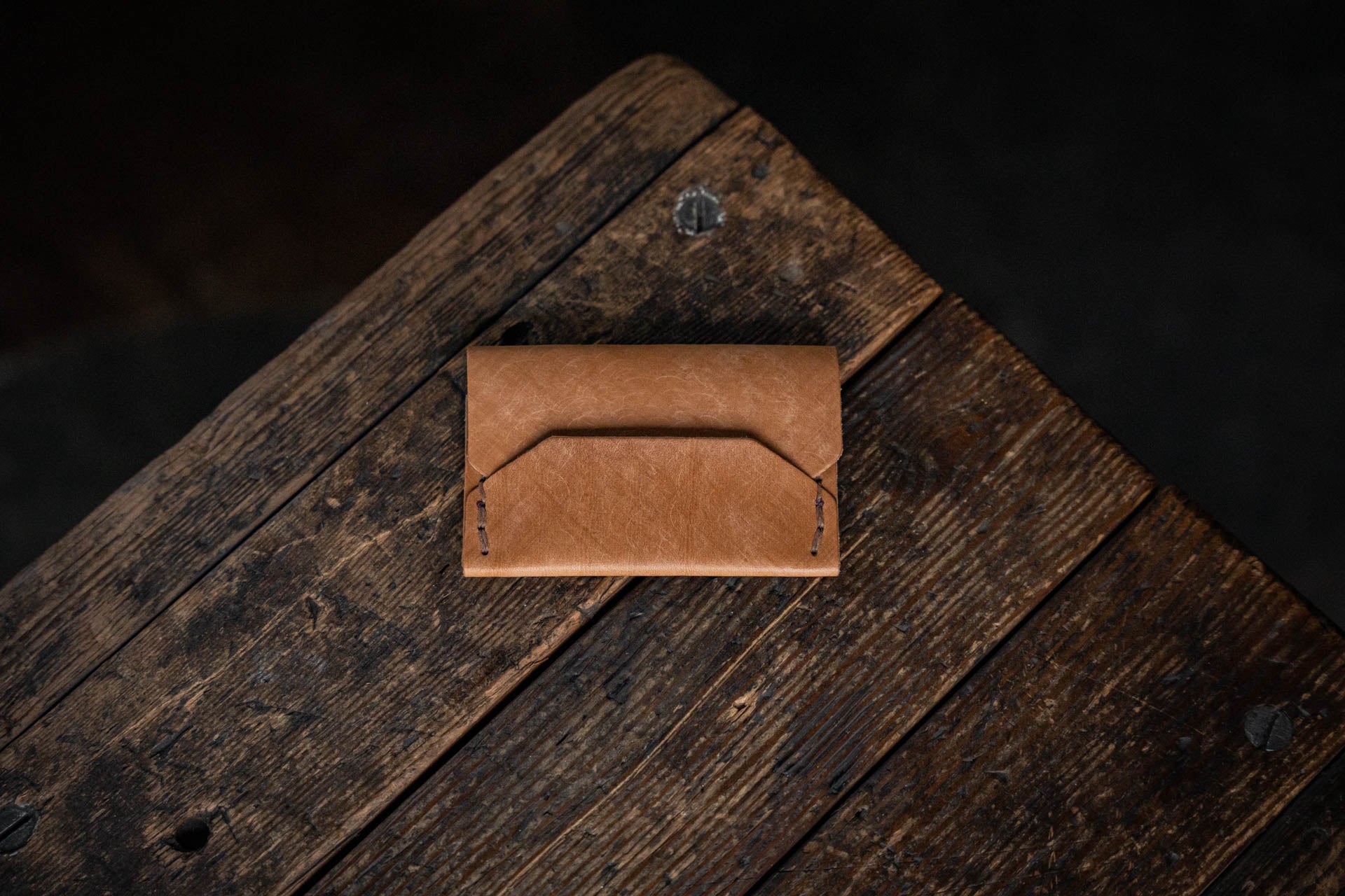 Leather Wallets Crosshatch Russet, Limited Run hand dyed full grain ...