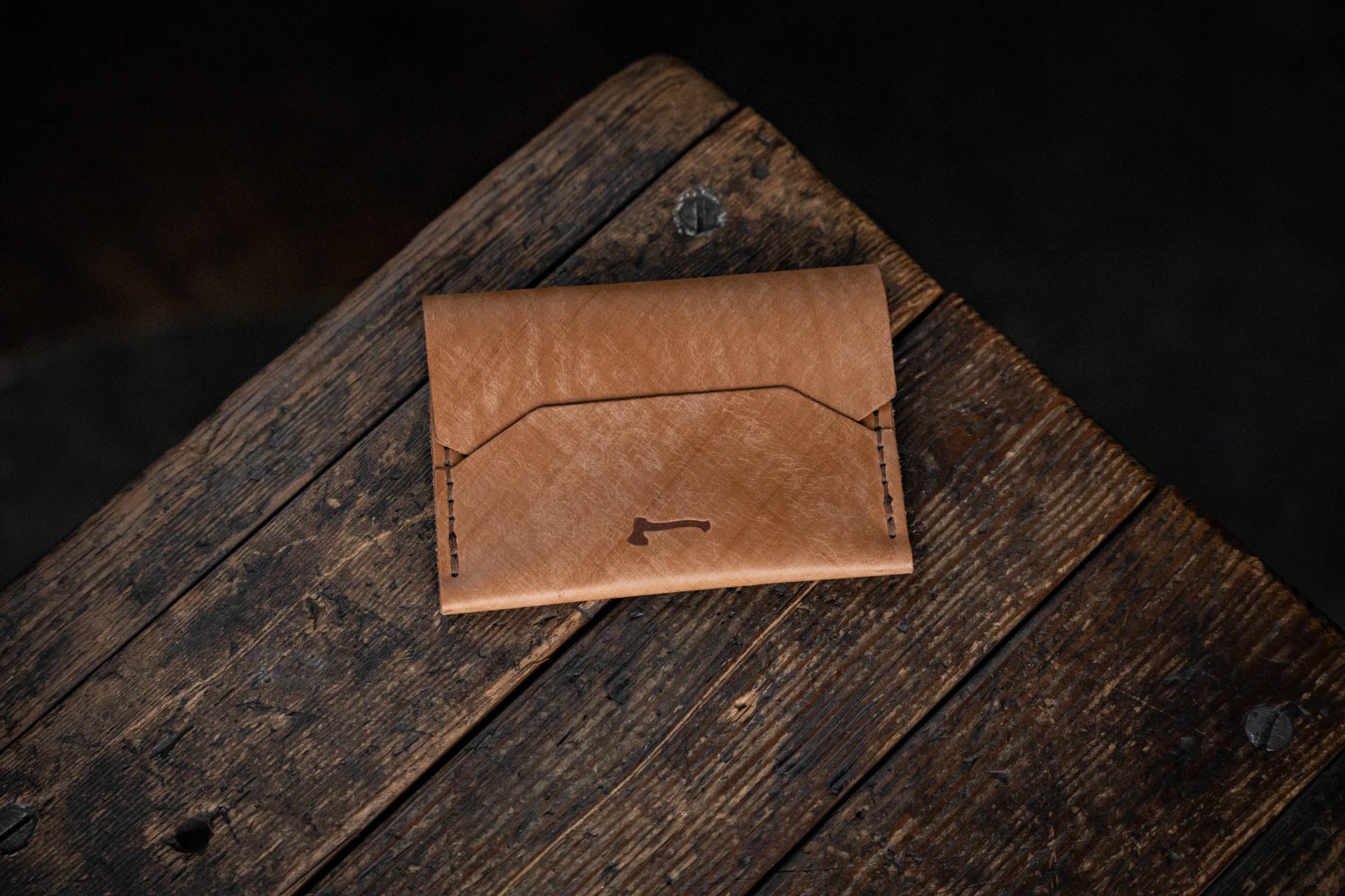Leather Wallets Crosshatch Russet, Limited Run hand dyed full grain ...