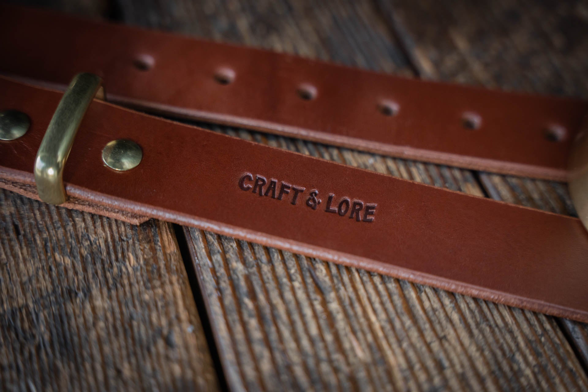 Craft Brown Leather Belt, Handmade American Harness Thick Belt – Craft ...