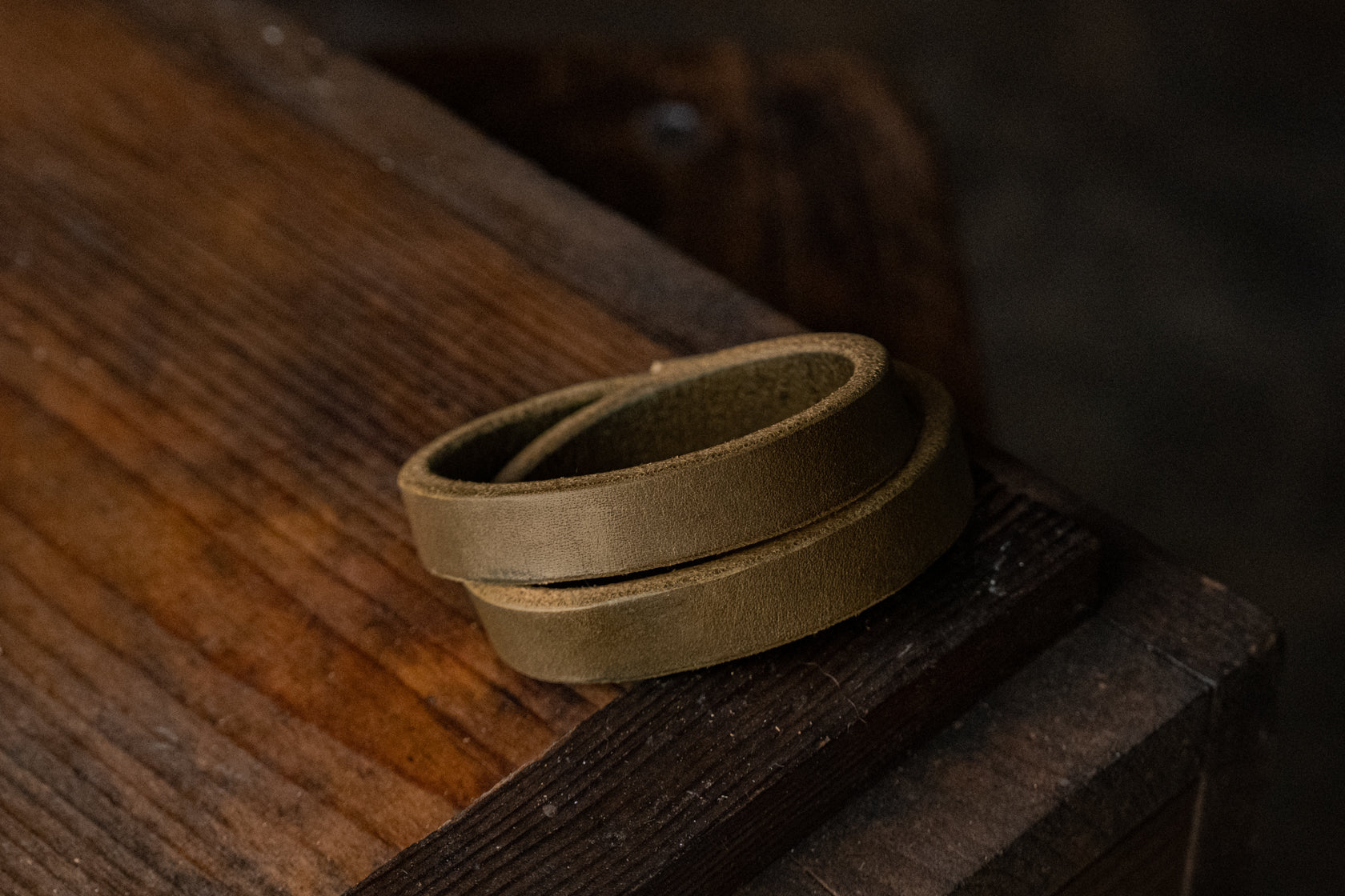 Double Wrap Leather Craft Cuff, handmade USA quality button stud ...