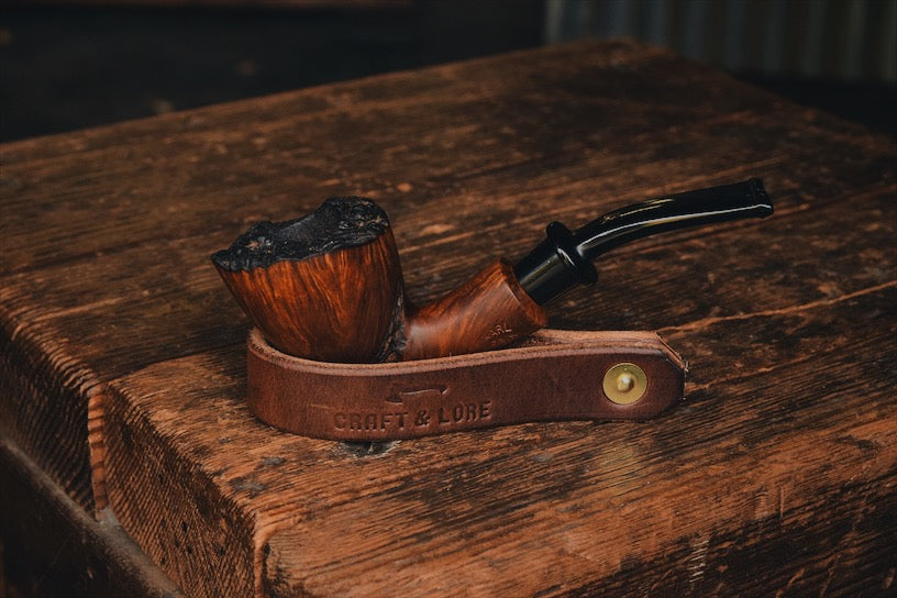 Rustic Leather Pipe Roll for Tobacco Smoking – Craft and Lore